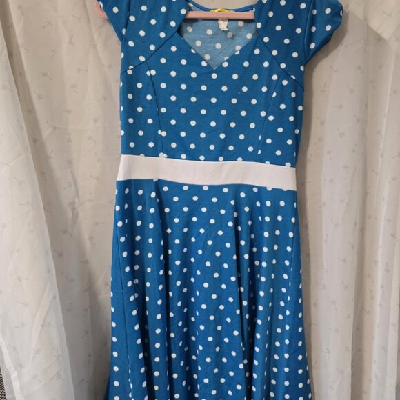 Modcloth | Dresses | Modcloth Yellow Star Sweetheart Polka Dot Swing ...